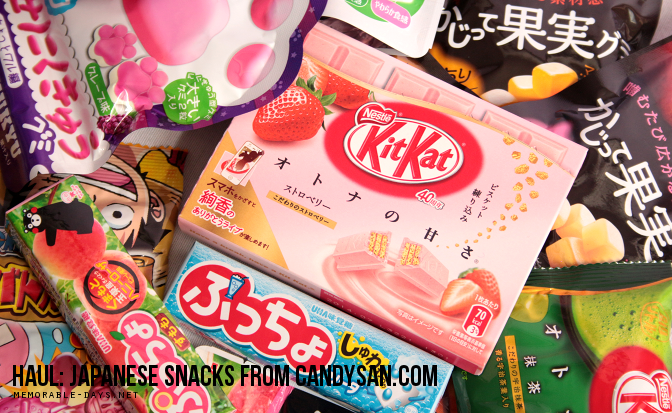 HAUL: Japanese Snacks from Candysan #2 + Discount Code | Memorable Days ...