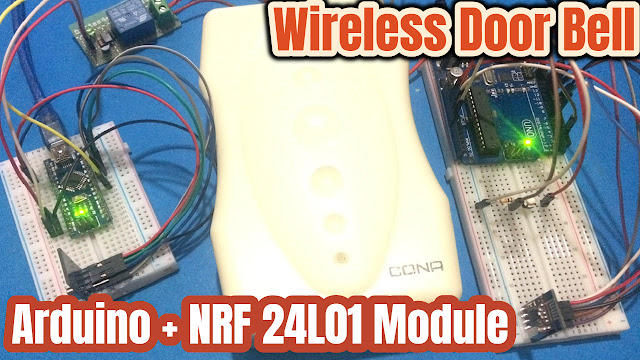 NRF - 24L01 and Arduino Wireless Comunication tutorial | Wireless Doorbell - SRembeddedLab