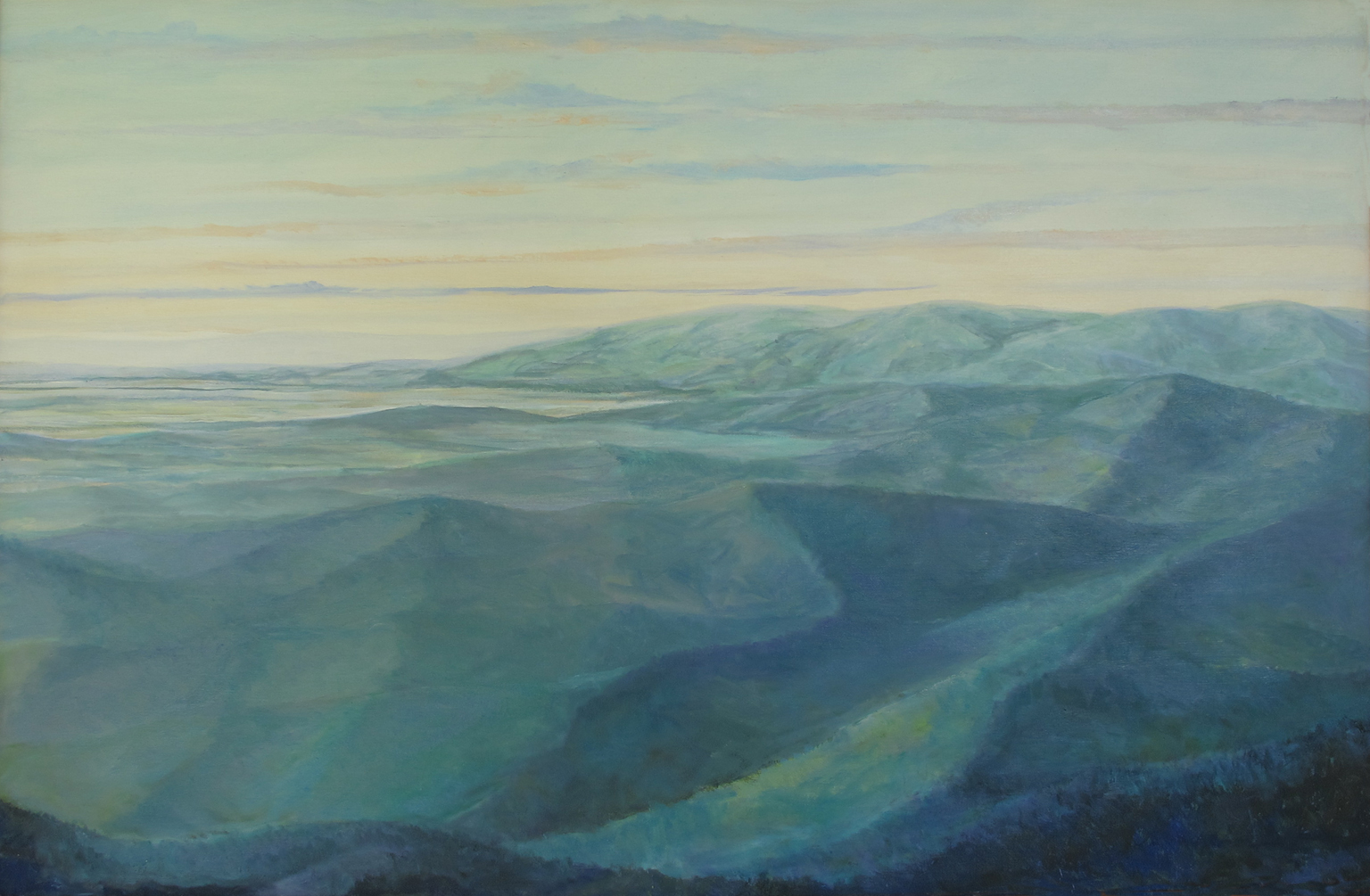 Meg West Oil Paintings: Blue Ridge Parkway