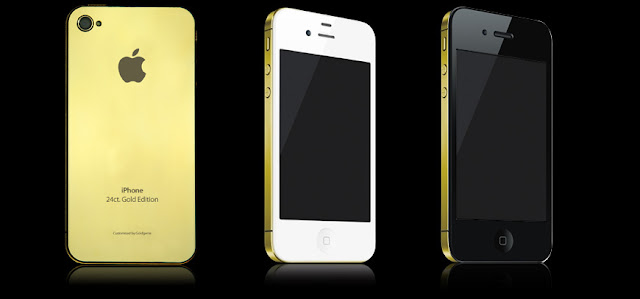 iPhone 4S Gold with Swarovski Stones - Wonderful