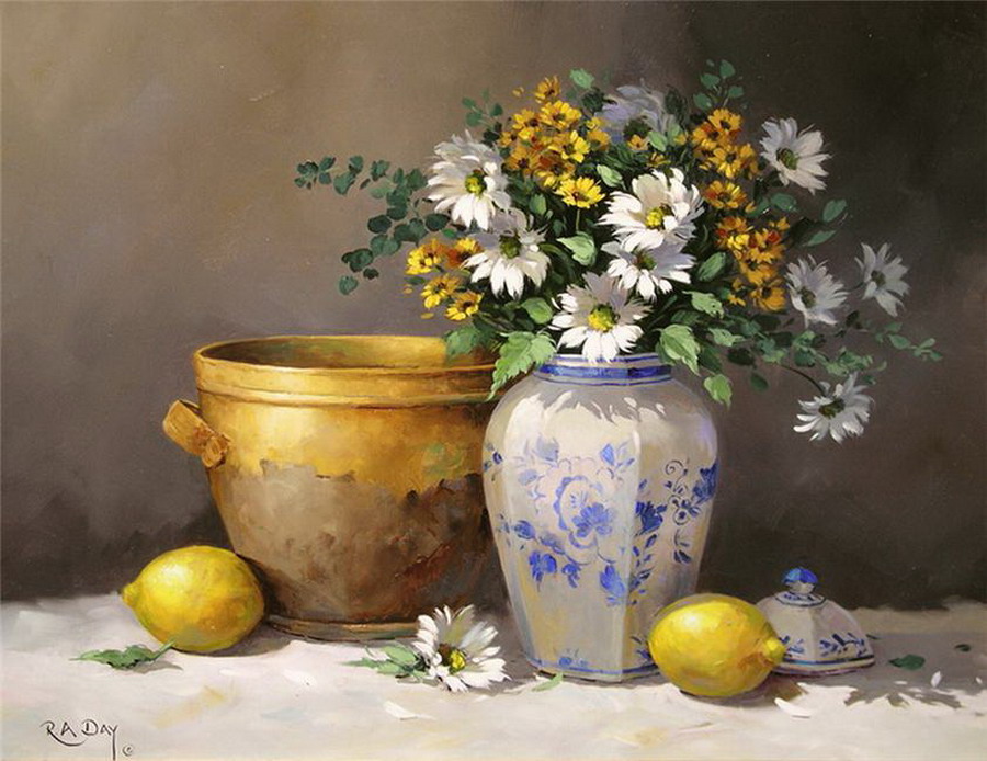 Historia y evolución de la pintura artística : Bodegones con Jarrones ...