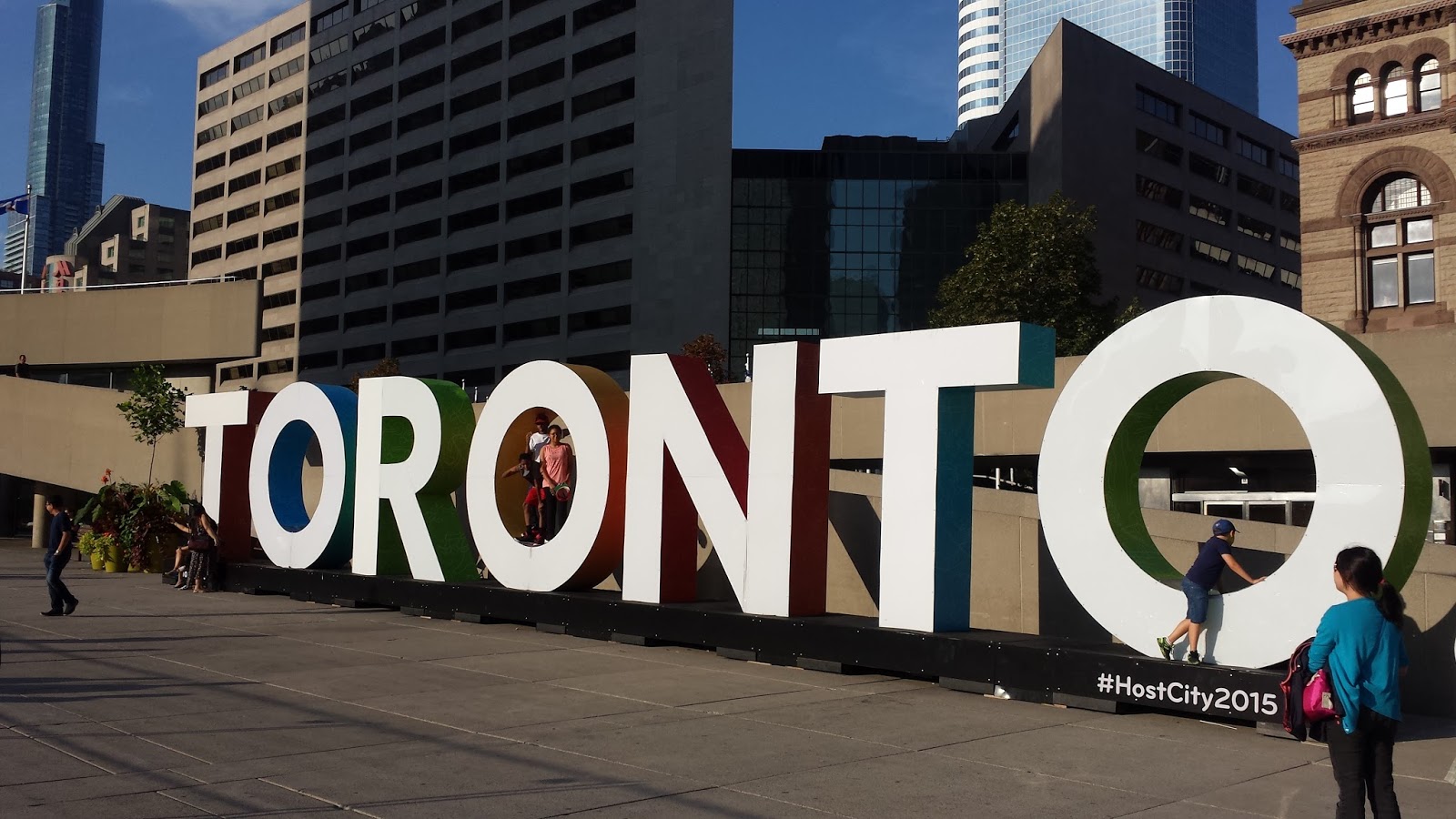 Toronto things: Toronto sign at City Hall