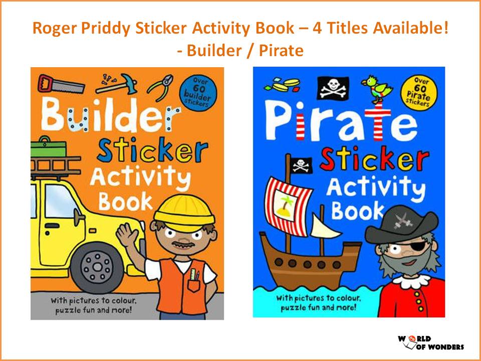 World of Wonders: Roger Priddy Sticker Activity Books - New Release in ...