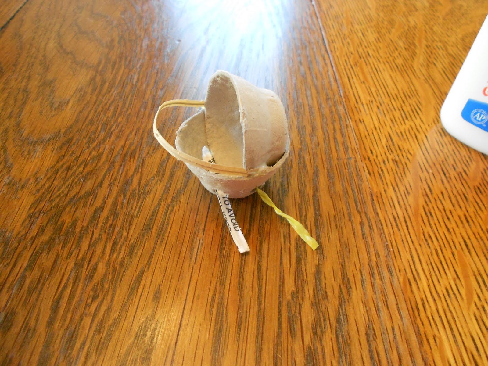Almost Unschoolers: Rolling, Egg Carton, Baby Buggy Craft