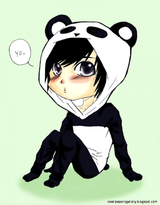 Cute Anime Panda Bear | Wallpapers Gallery