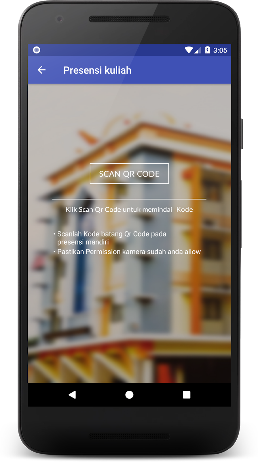 Presensi mandiri menggunakan QR CODE berbasis android