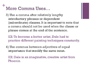 Semicolon vs the Comma: November 2012