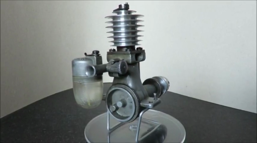 Vintage Model Airplane Engines Running: 1946 Italian MOVO D-2 Diesel