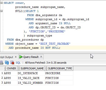 Query to get the list of procedures/functions and their parameter ...