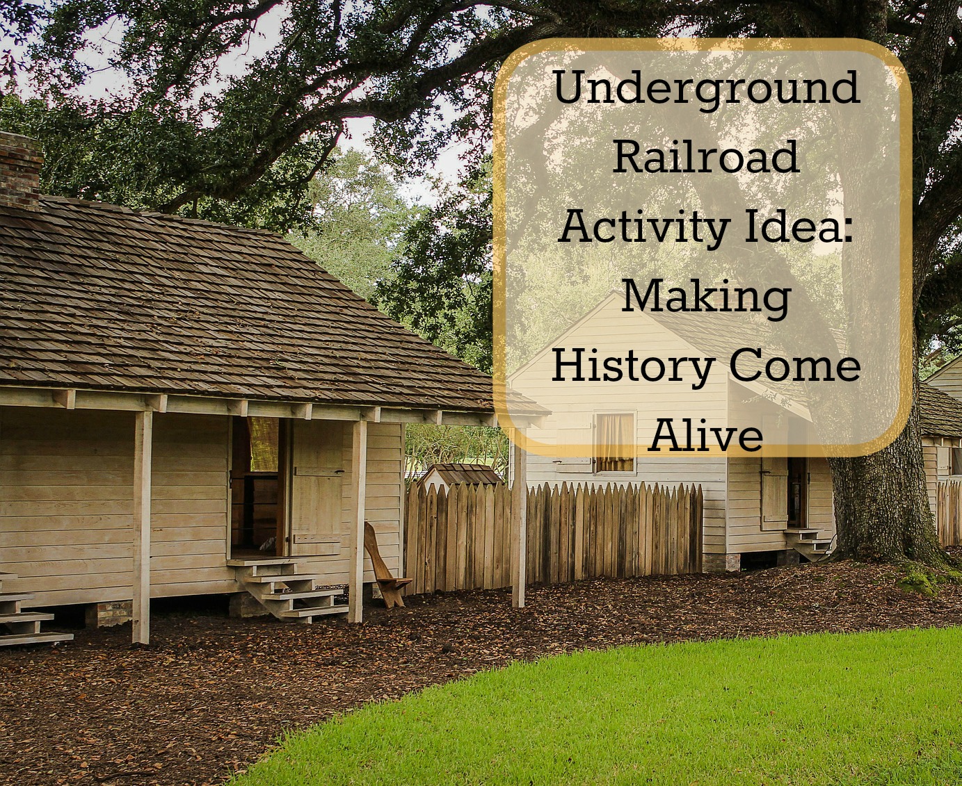 Master's Coming! An Underground Railroad Activity Idea