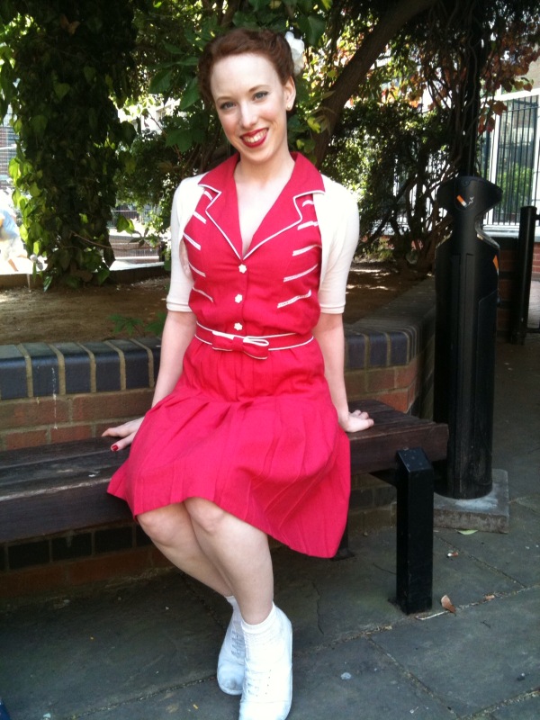 The Little Red Squirrel: Vintage Revamp #4 - Hot Pink 1950s style dress ...