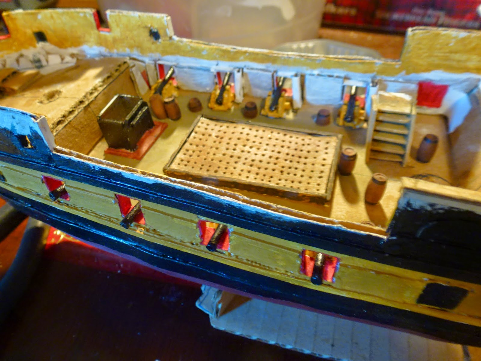 The Art Blog of Gordon Napier: How to Make a Model frigate (Napoleonic ...