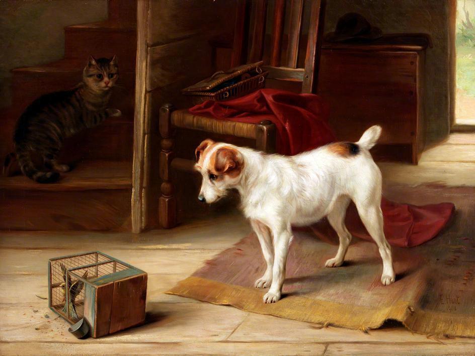 British Art: Just in Time by Edgar Hunt 1903