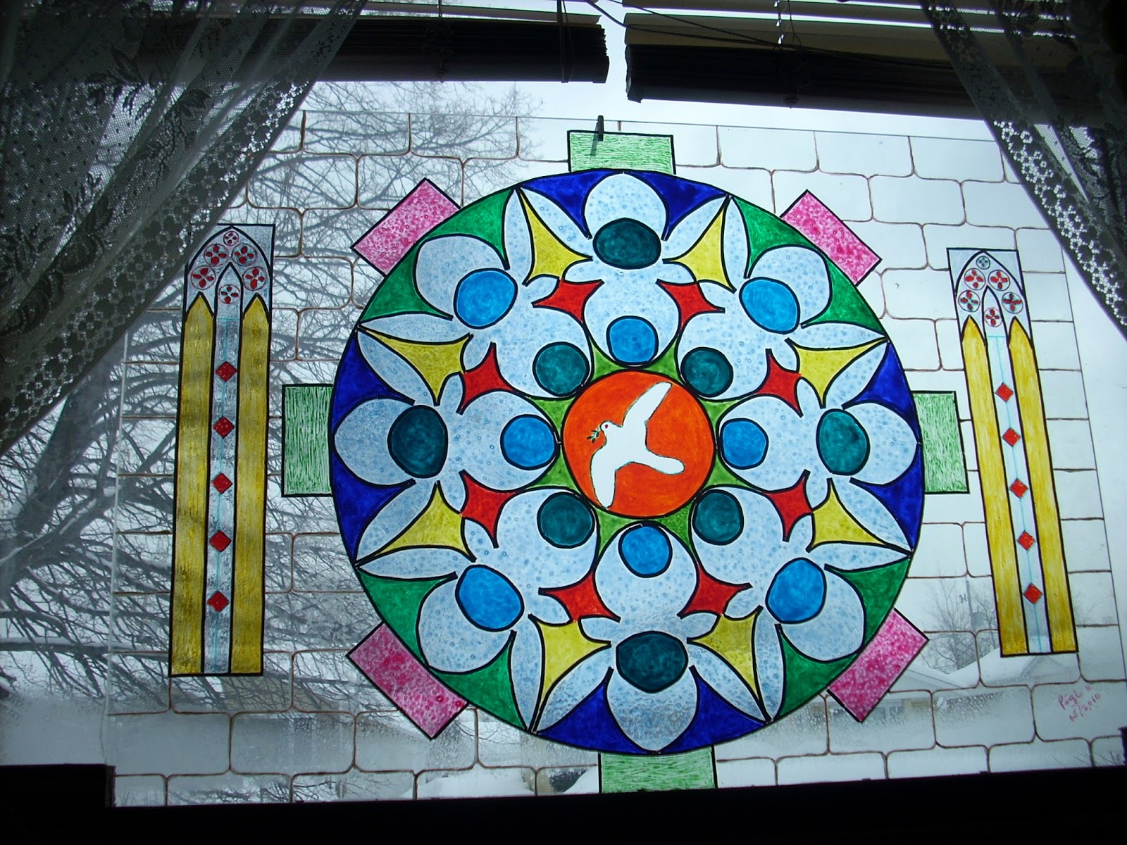 Pégé...et l'actualité, d'hier à aujourd'hui !: BRICOLAGE : Une rosace ...