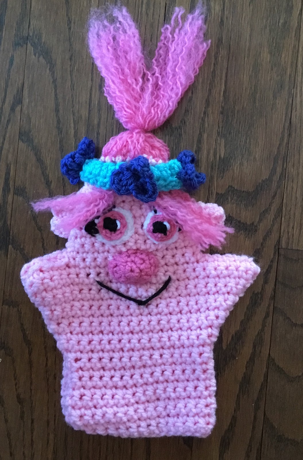 The Perfect Stitch...: Trolls - Poppy Hand Puppet