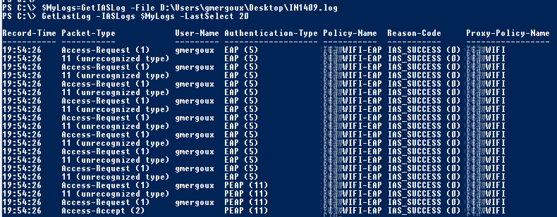 Gmerg IT: Interpreter les LOGs NPS / IAS