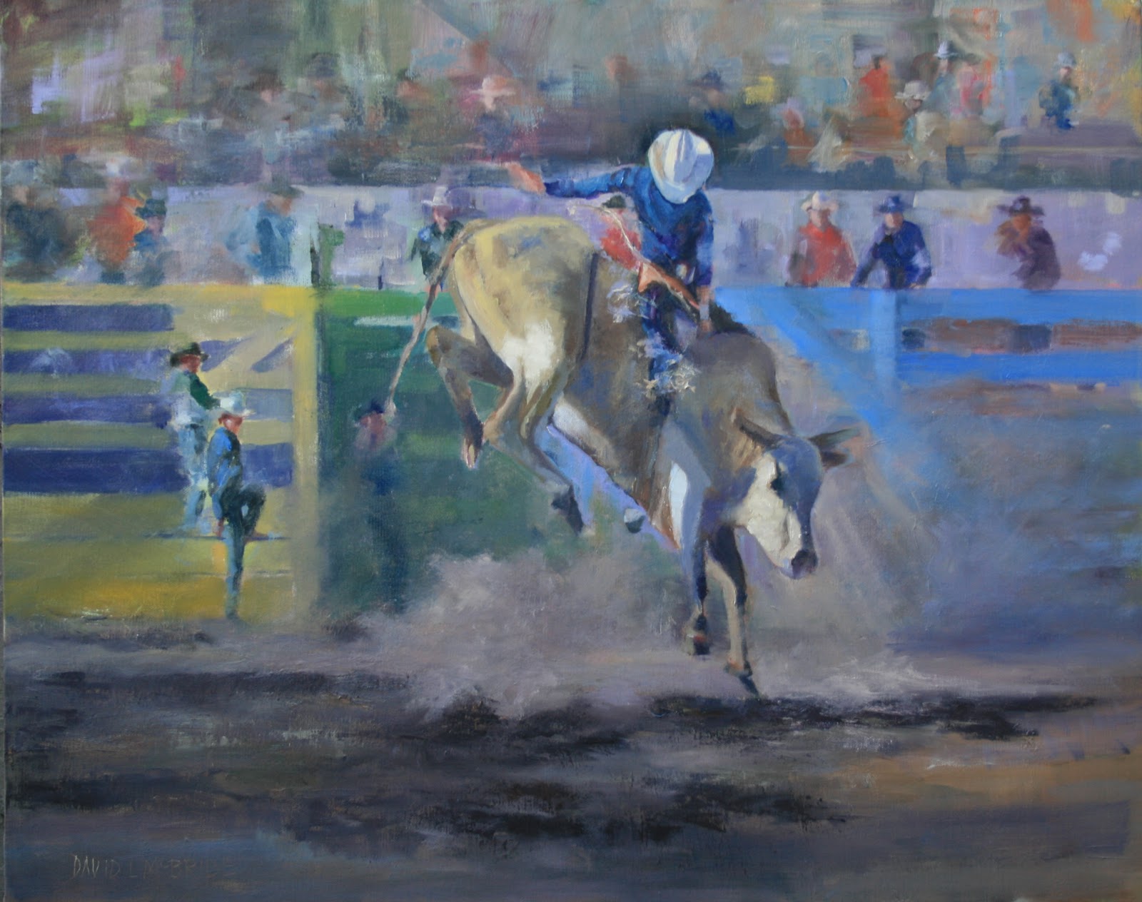 David L. McBride Fine Art: End of January paintings...in the rodeo mood