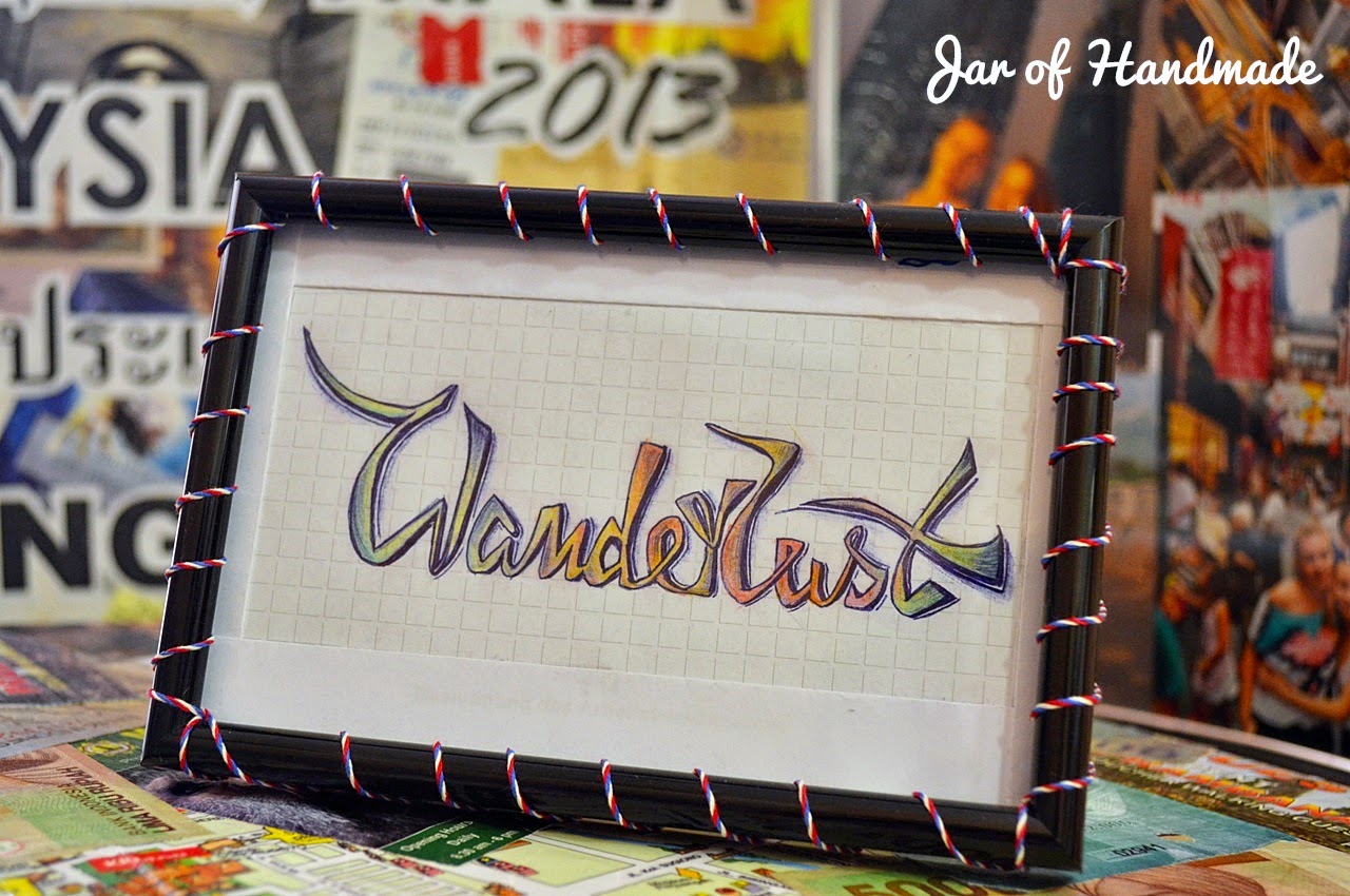 Jar Of Handmade: DIY: Dare to Draw - and Frame it