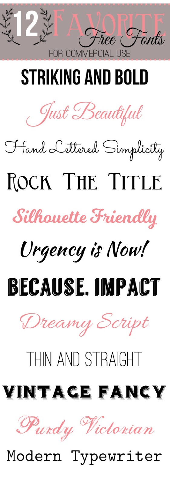 Fave Font Freebies ♥ | CreateDev Design Co.