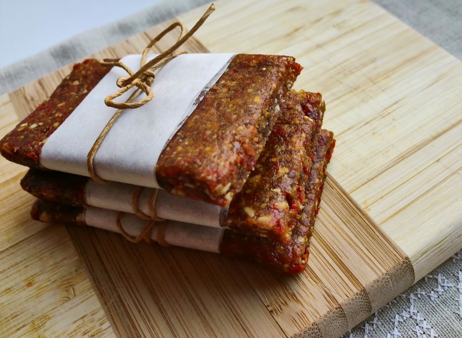 Mukatanas: Batonėliai su Goji uogomis ir vanile