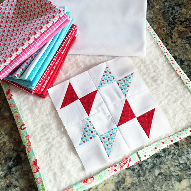 Fort Worth Fabric Studio: Moda Sampler Block Shuffle {Block 1}