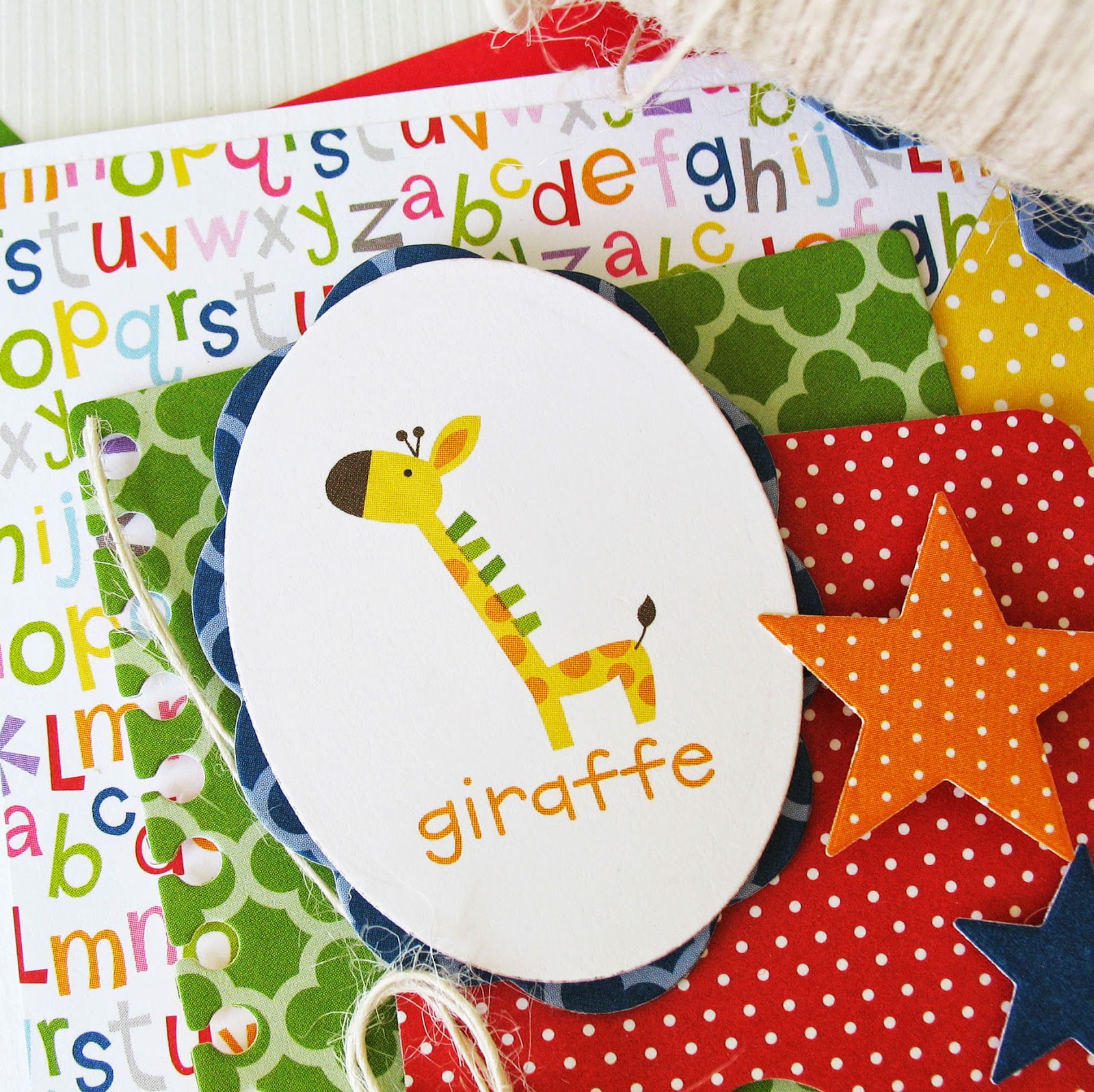 Card-Blanc by Kathy Martin: Giraffe
