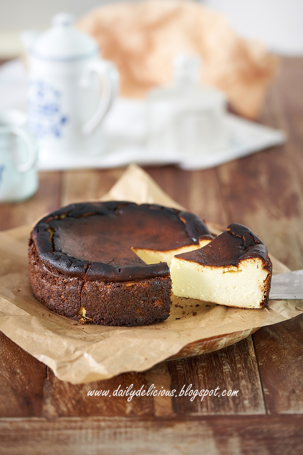 dailydelicious thai: บาสก์ชีสเค้ก (ชีสเค้กหน้าไหม้), Basque cheesecake ...