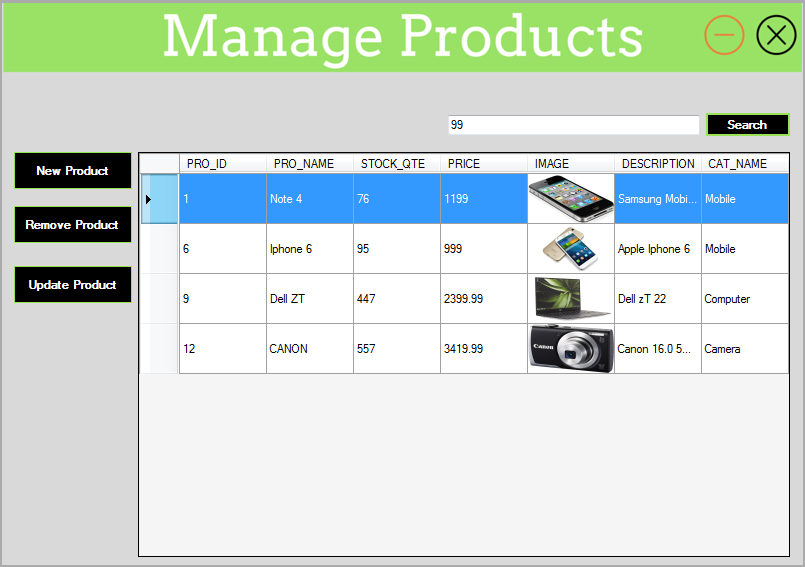 C# Inventory Management System Source Code