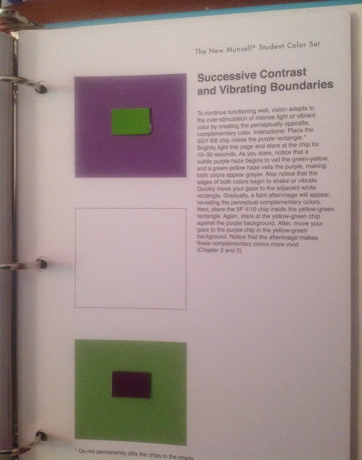 Color Theory : Munsell Charts - Advancing & Receding Colors