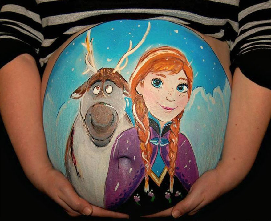 Baby bumps painting with funny characters ~ projects art and craft ideas