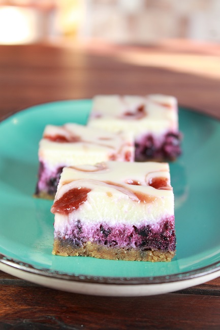 Wild Blueberry and Strawberry Swirl Cheesecake Bars | Baking ...