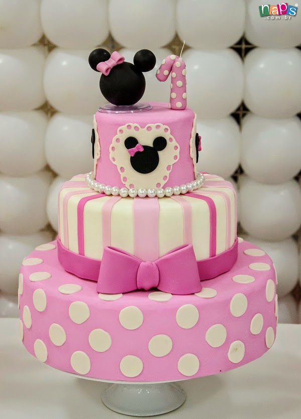 Simone Ventura Bolo Fake e Cia: BOLO FAKE MINNIE ROSA