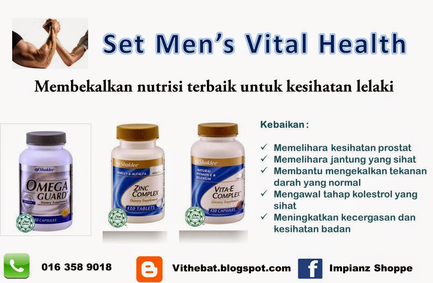 Badan Sihat Hati Ceria: Set kesihatan lelaki shaklee: untuk kuat dan sihat