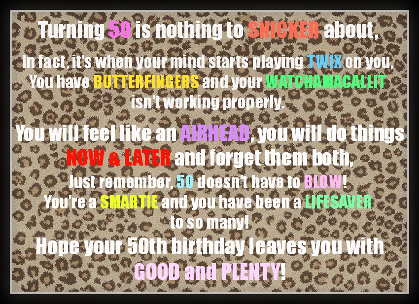 50th Birthday Poems - Birthday