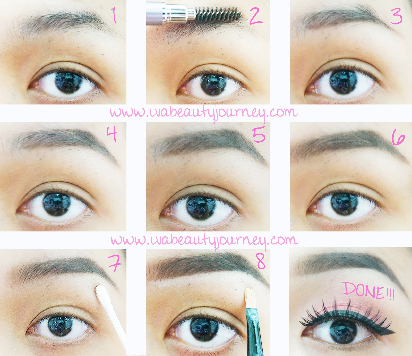 EYEBROW ROUTINE TUTORIAL | iva's beauty journey