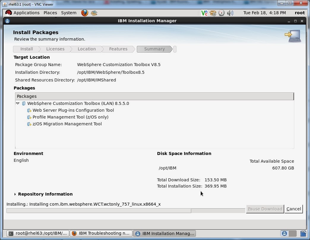 Websphere Infra Install Ibm Websphere Application Server 855 Nd