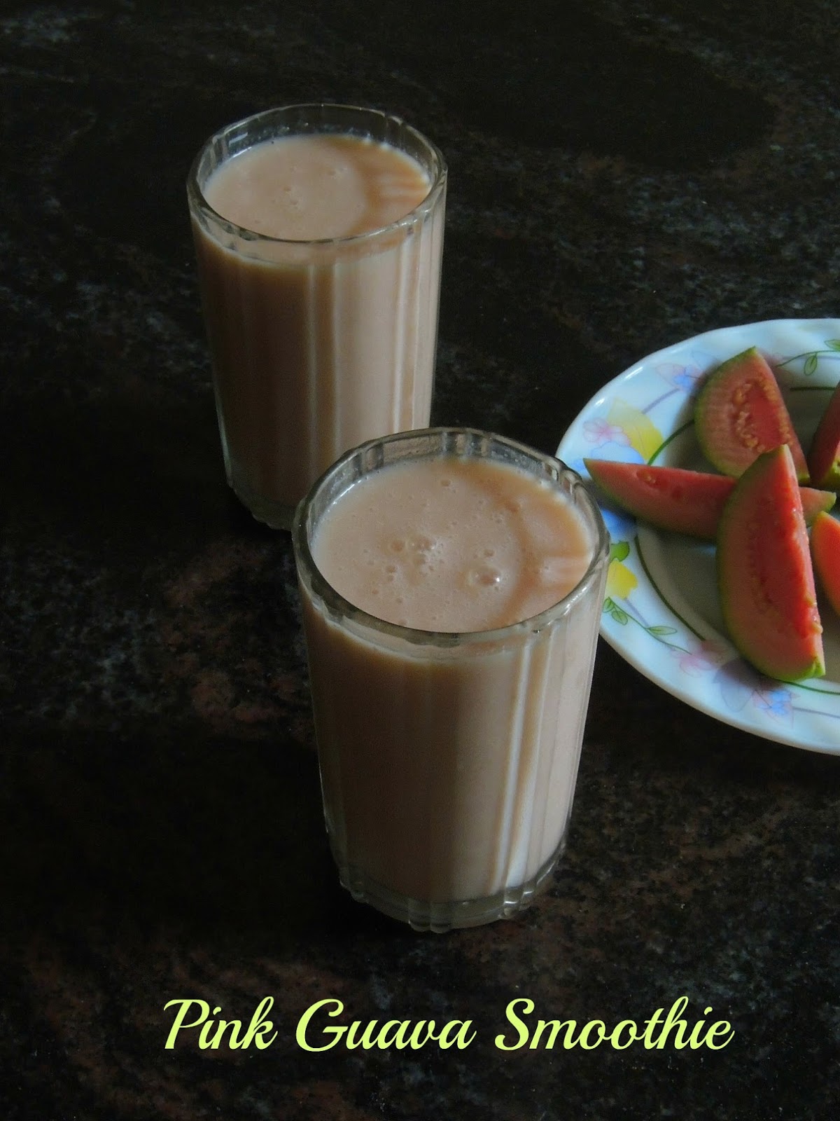 Priya's Versatile Recipes: Pink Guava Smoothie