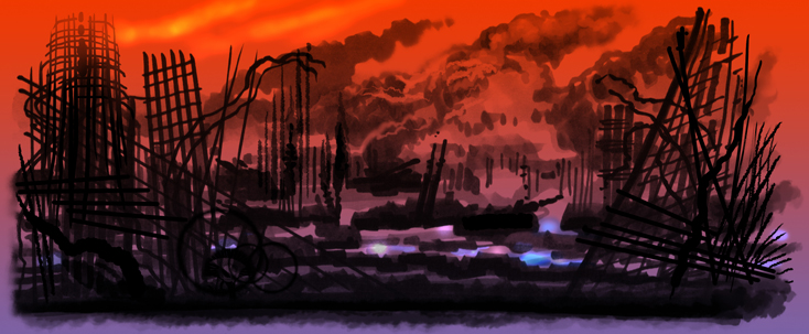 Art By-Products: Warhammer Ruined City