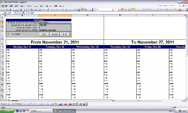 Appointment calendar by Ms Excel. | Learn Computer Appointment calendar by Ms Excel. | Learn Computer
