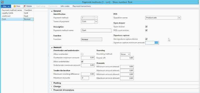 Microsoft Dynamics AX 2012 R3 For Retail: Payment Methods Configuration in Microsoft Dynamics AX ...