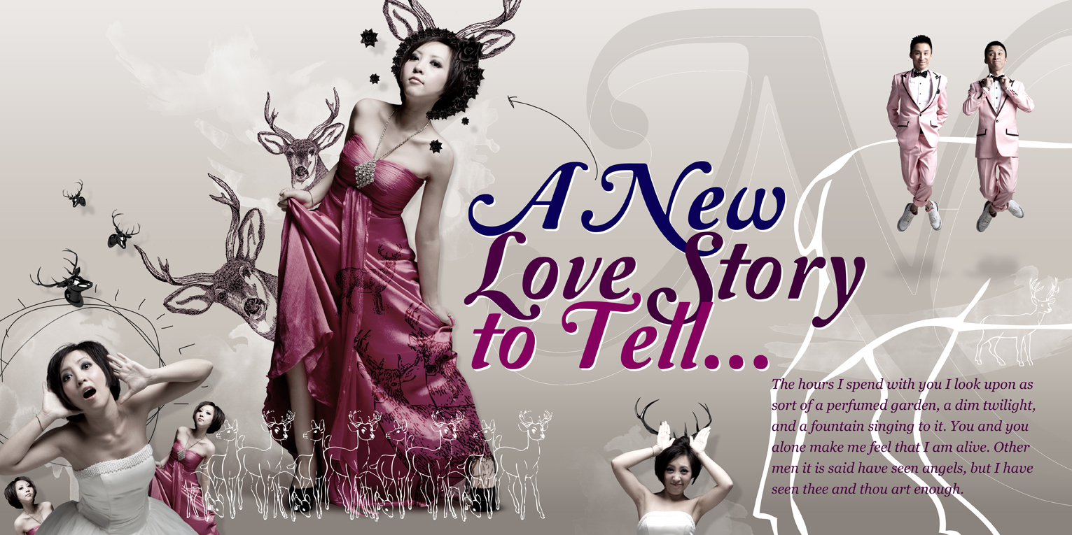 Rene Guillen - Photography: Sumio and Andison - prenup layout