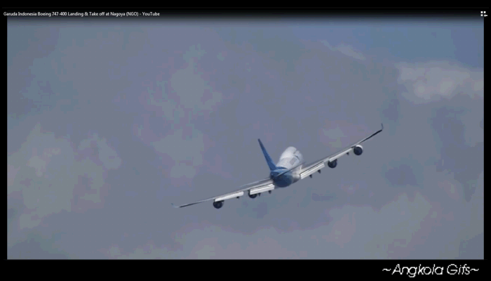 Animasi Pesawat Garuda / Guruda Indonesia Airlines - Gif | Puzzle
