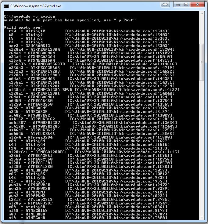 Art Science And Philosophy Programming Avr Microcontroller With Avrdude In Windows