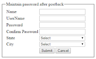 How to keep/retain password value in the asp.net TextBox after postback event ~ Asp.Net,C#.Net ...