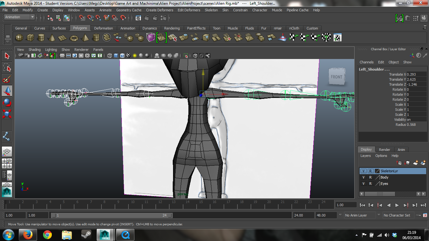 Dinosaurs vs Unicorns: Maya Workshop: Biped Modelling in Maya Part 2