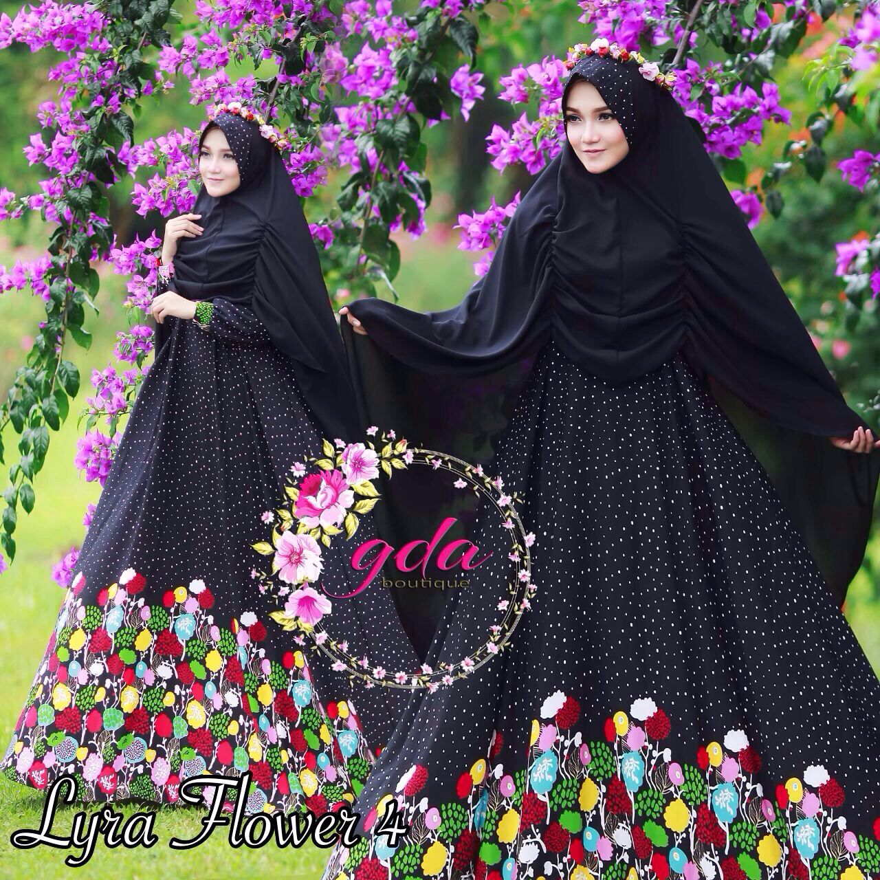 MURAH N ORI COLLECTION: LYRA FLOWER SYAR'I 4 BY GDA