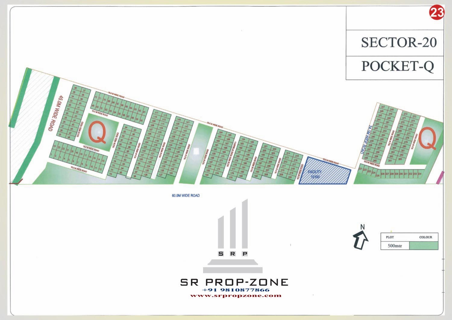 Layout Plan of Yamuna Expressway Sector- 20 Pocket- Q HD Map - Greater ...
