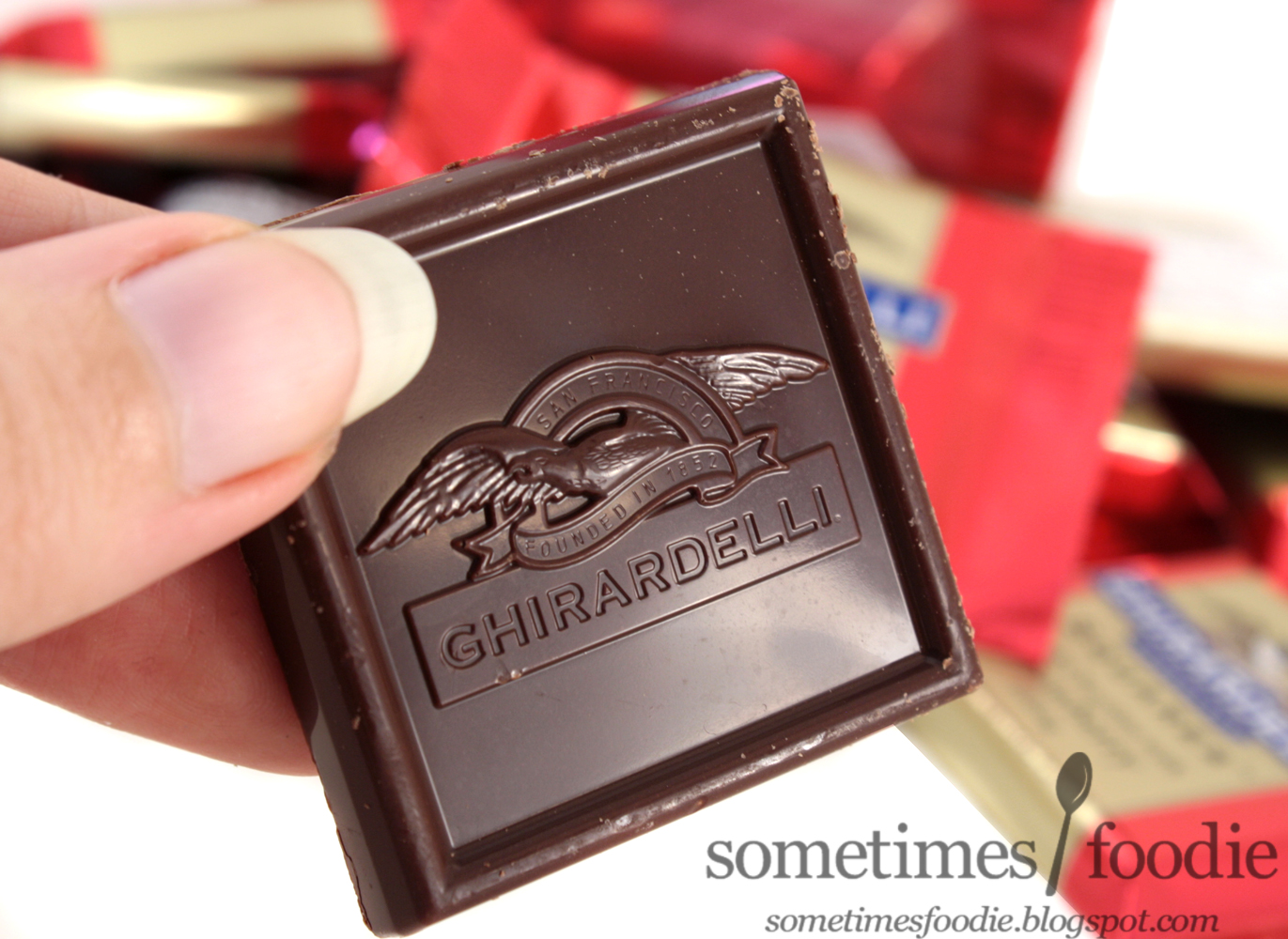 Sometimes Foodie: Ghirardelli Strawberry filled Dark Chocolate Squares ...
