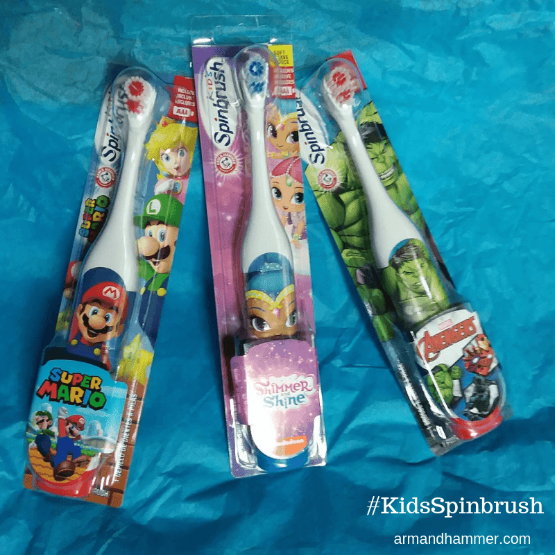 Back To School With Arm & Hammer Spinbrush and Band Aid - Amy & Aron's