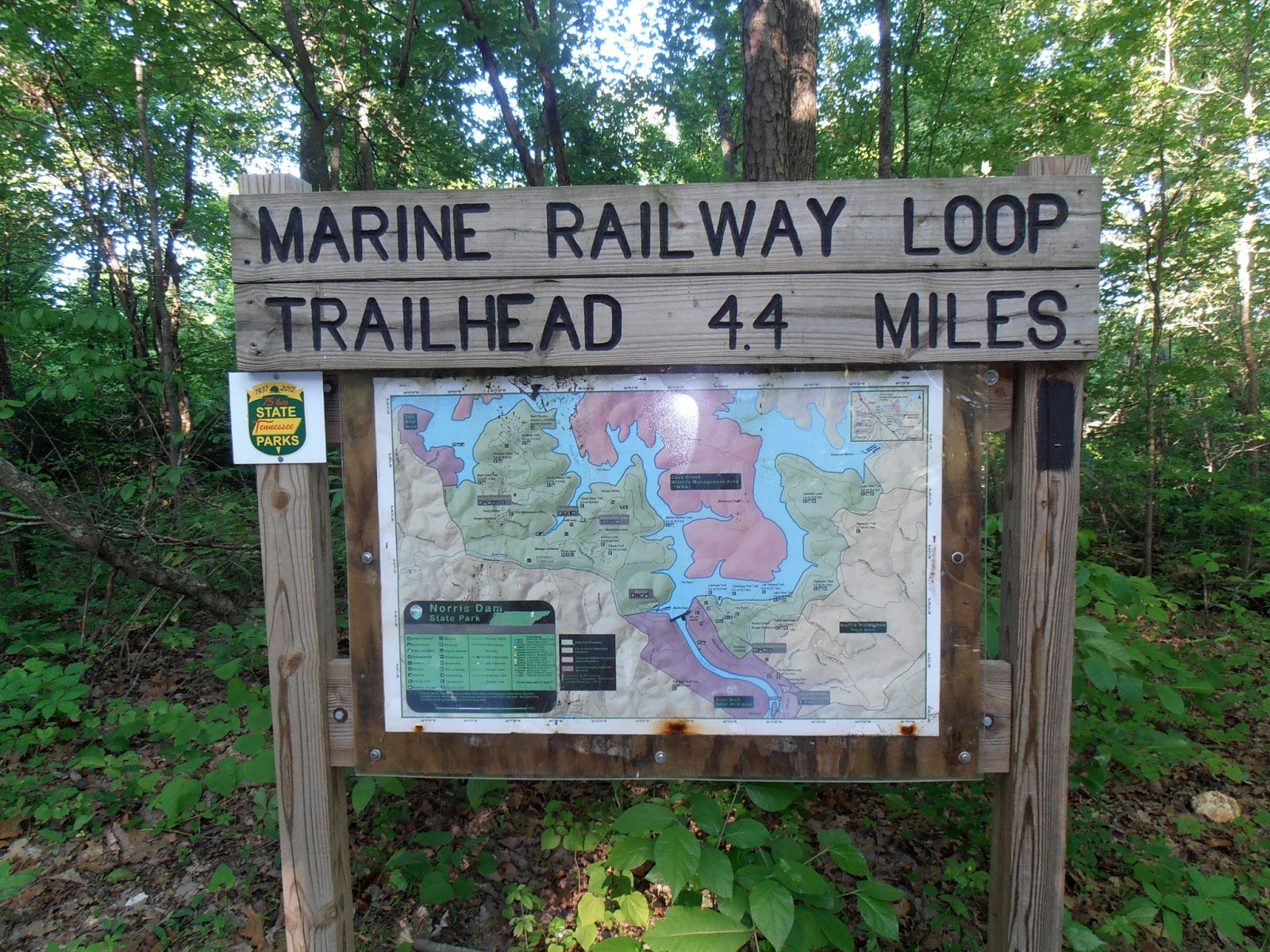 American Travel Journal: Marine Railway Loop Trail - Norris Dam State Park